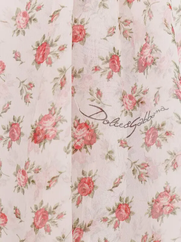 Dolce & Gabbana Chiffon Floral Print Shirt - Multicolor