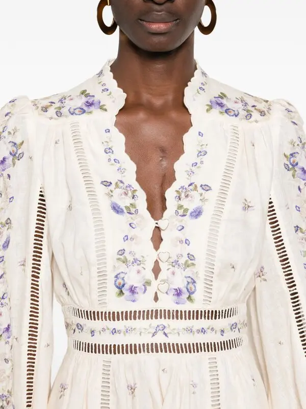 Zimmermann Patience Linen Mini Dress