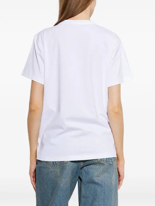 GANNI Printed Cotton T-shirt - Multicolor