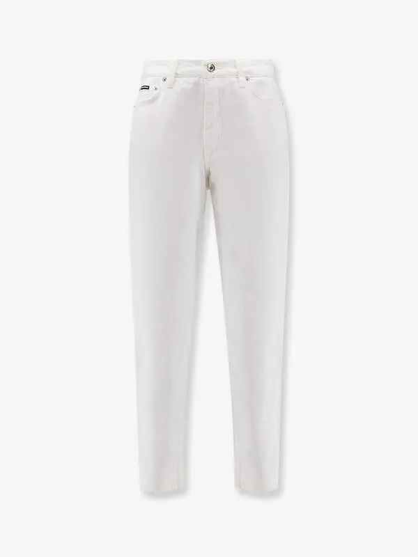 Dolce & Gabbana Audrey White Denim Trousers