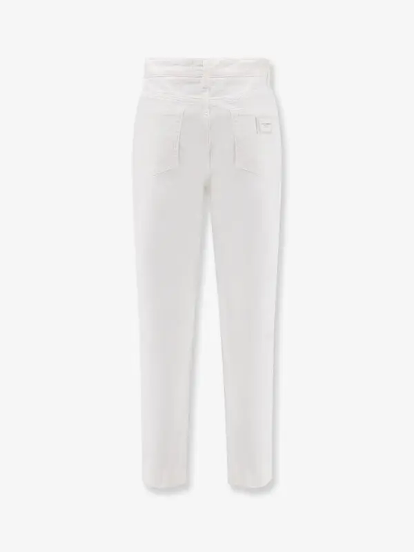 Dolce & Gabbana Audrey White Denim Trousers