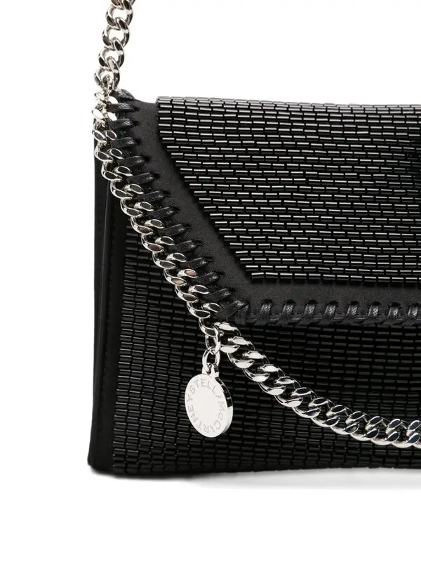 Stella McCartney Falabella Wallet On Chain With Black Sequin Embellishment - Multicolor