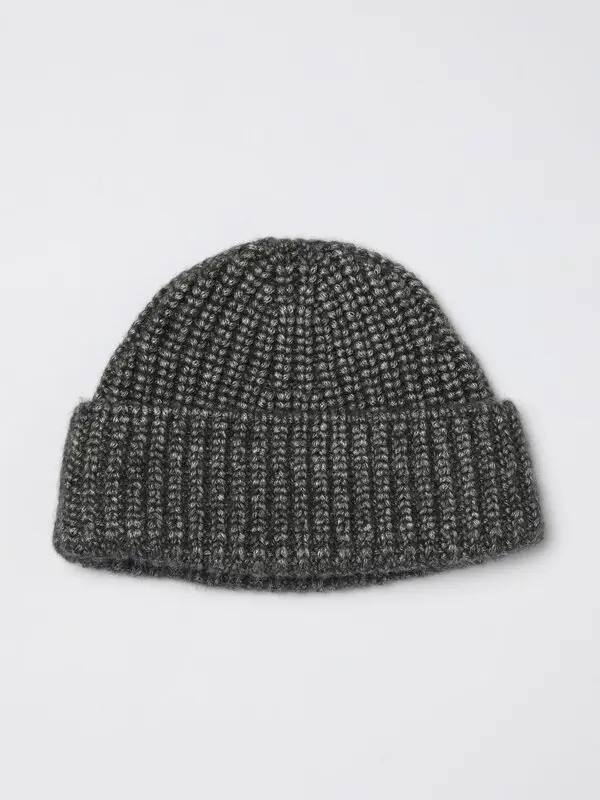 Zegna Ribbed Beanie - Gray