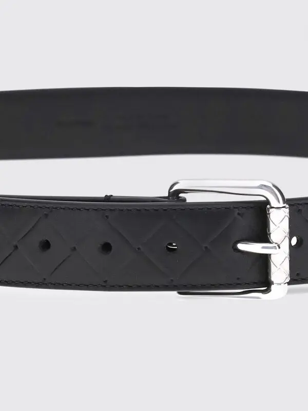 Bottega Veneta Leather Belt - Black