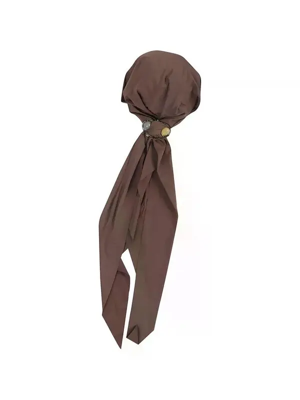 HAMOULET Iris Bead-embellished Headscarf - Brown