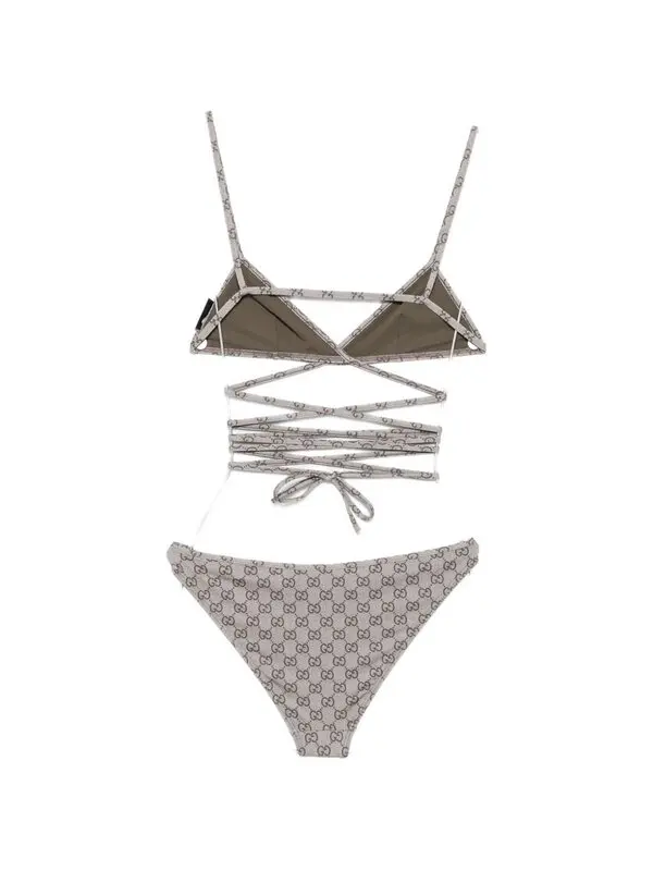 Gucci Gg Triangle Bikini Set - Multicolor