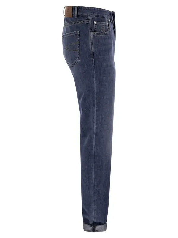 Brunello Cucinelli Traditional Fit Five-pocket Lightweight Denim Trousers - Multicolor