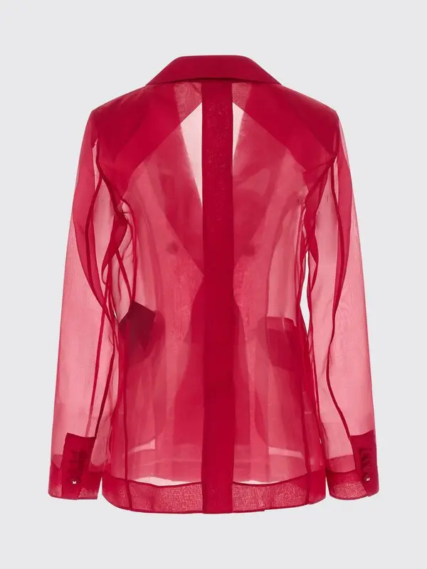 Max Mara Double-breasted Sheer Jacket - Pink