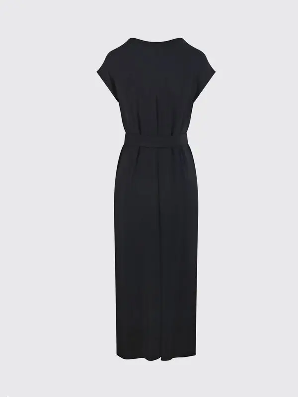 Max Mara Belted Viscose Dress - Brown