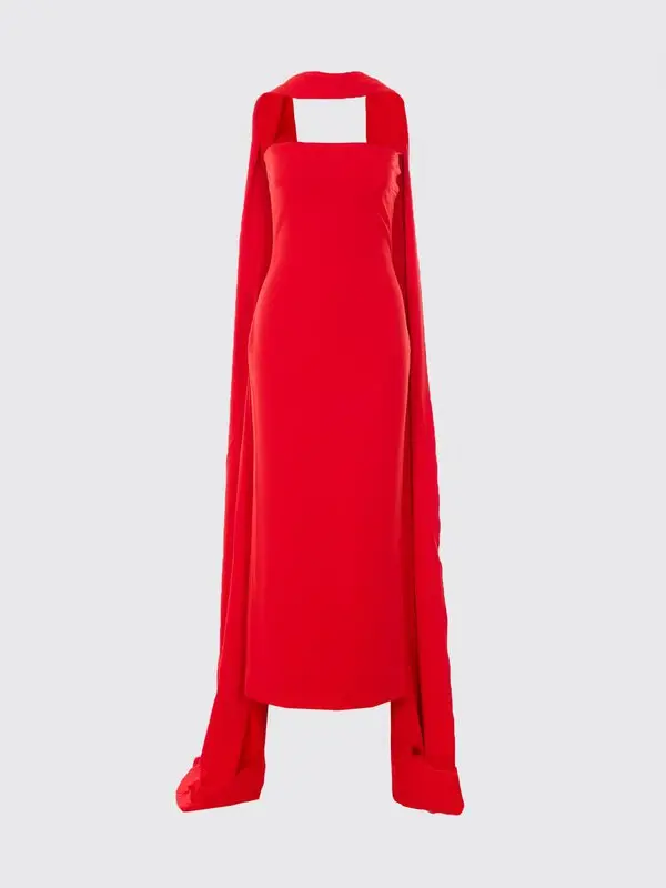 Solace London Strapless Sculptural Gown