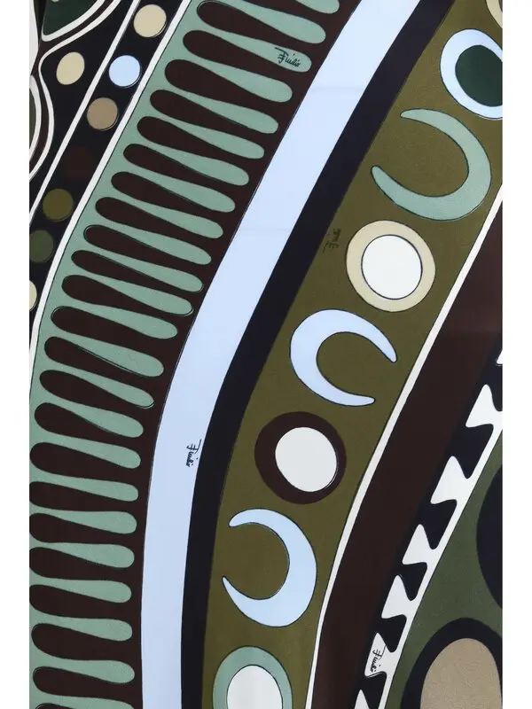 Emilio Pucci Long Silk-blend Printed Halterneck Dress