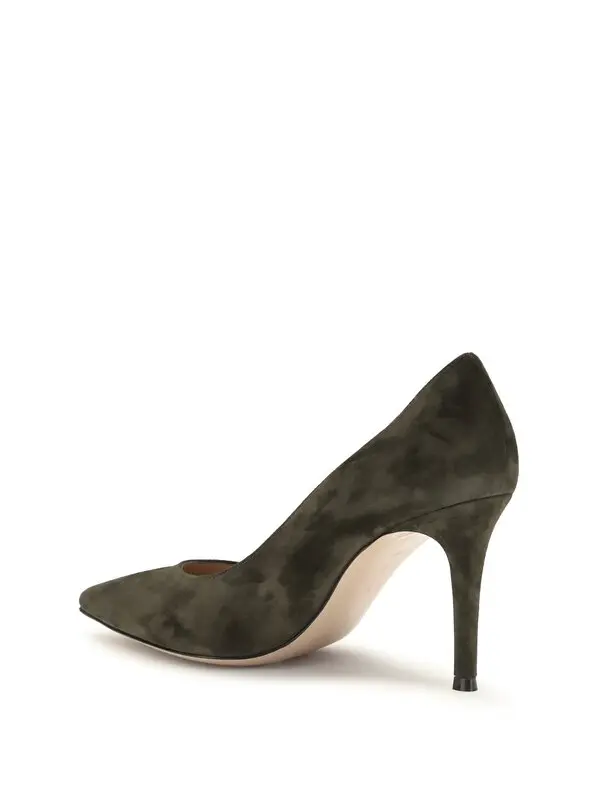 GIANVITO ROSSI Suede Almond Toe Stiletto Pumps