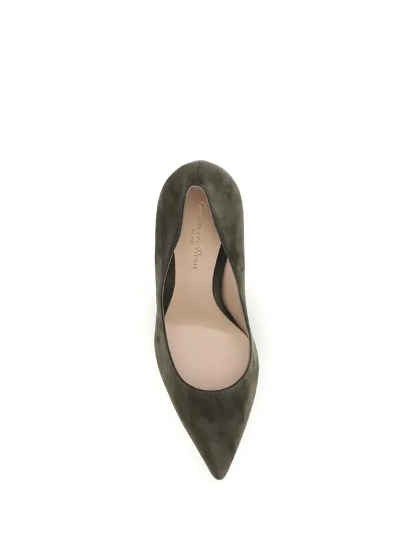 GIANVITO ROSSI Suede Almond Toe Stiletto Pumps