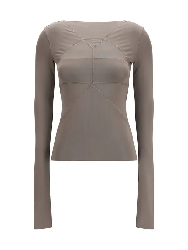 Rick Owens Temple Fitted Top - Gray