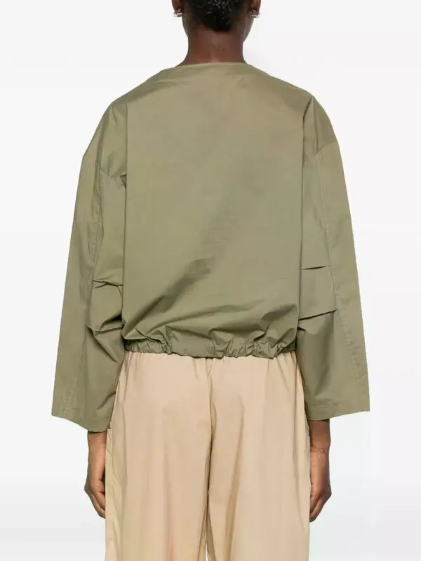 CARLA G. Cotton Drawstring Hem Shirt