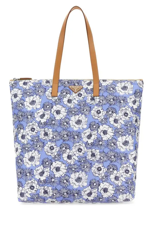 Prada Printed Re-nylon Shopping Bag - Multicolor