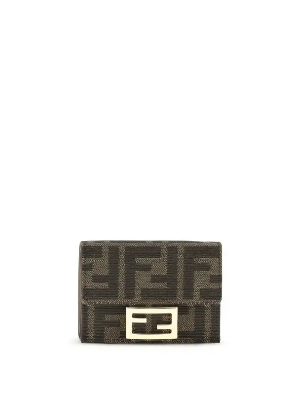 Fendi Ff Trifold Wallet - Brown