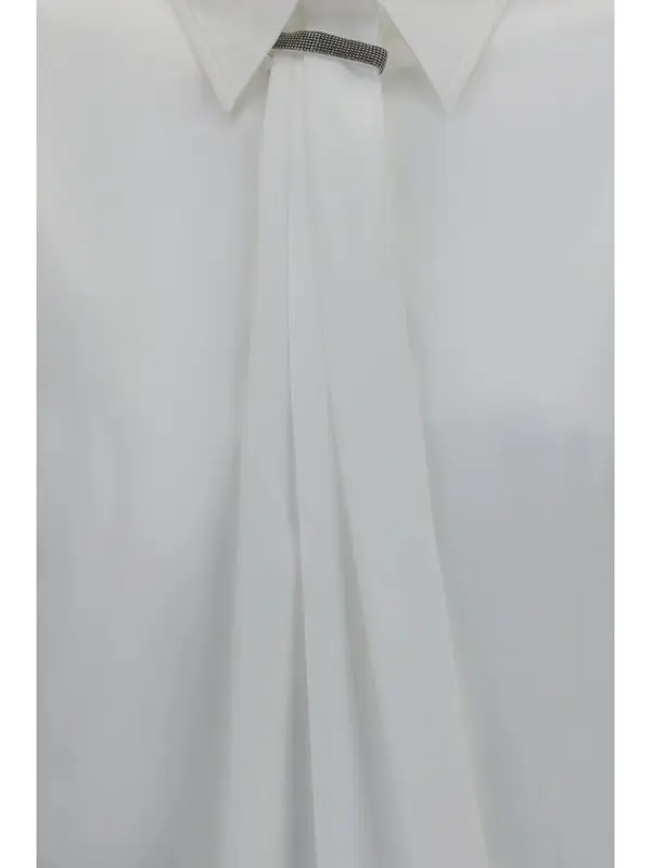 Brunello Cucinelli Embellished Shirt With Monili Detail
