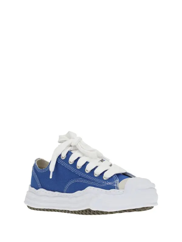 Mihara Yasuhiro Hank Og Sneakers With Contrast Stitching - Blue