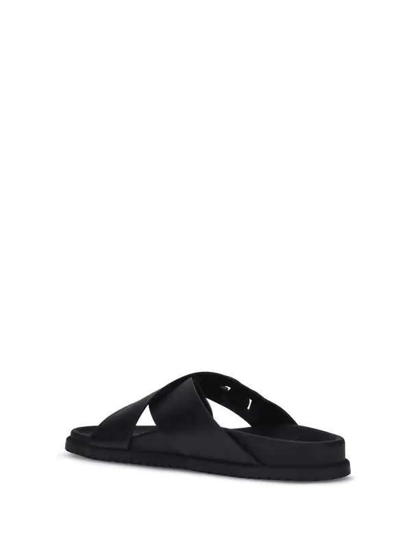 Dolce & Gabbana Leather Criss-cross Strap Sandals