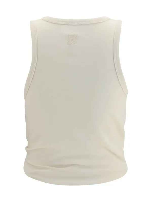 Magda Butrym Knotted Cotton Tank Top