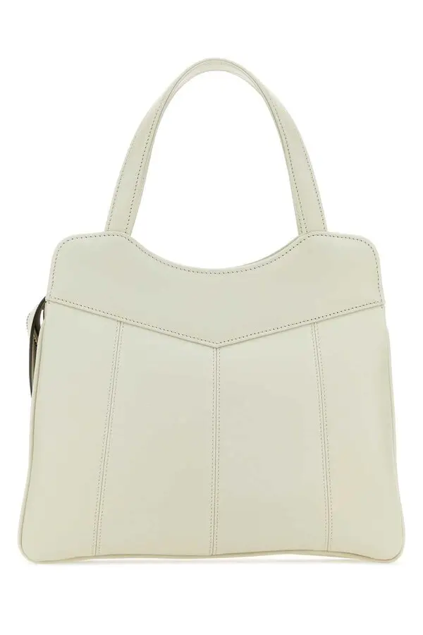 Gucci Chalk Leather Small Petite Gg Handbag