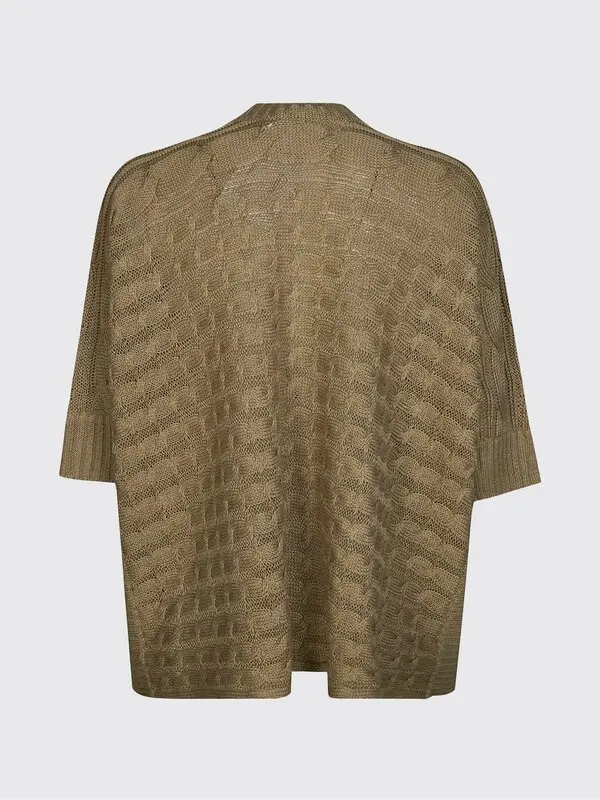 Max Mara Linen Zip-up Sweater