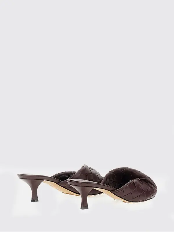 Bottega Veneta Woven High Heel Mules - Black