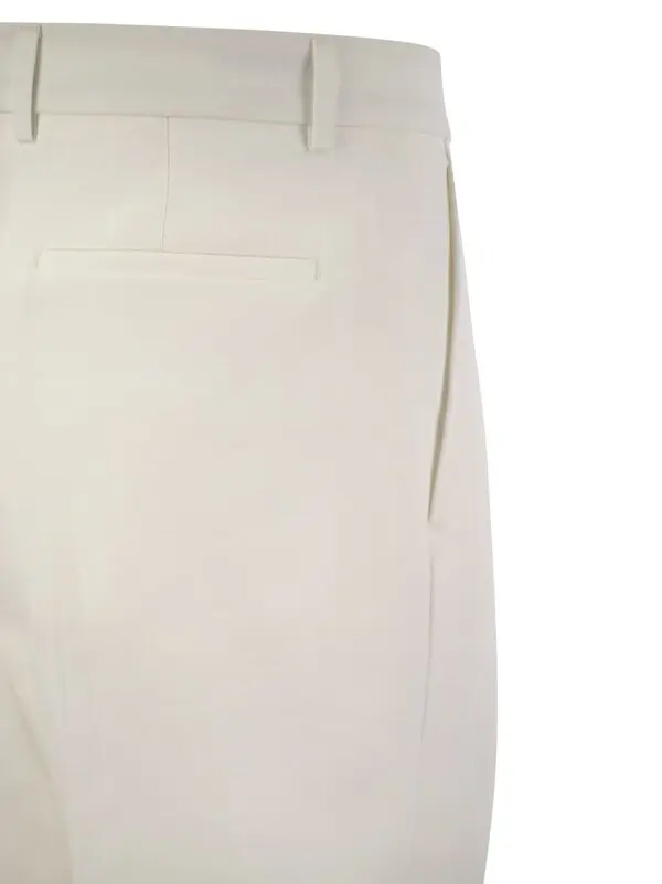 Brunello Cucinelli Leisure Fit Linen Trousers With Darts