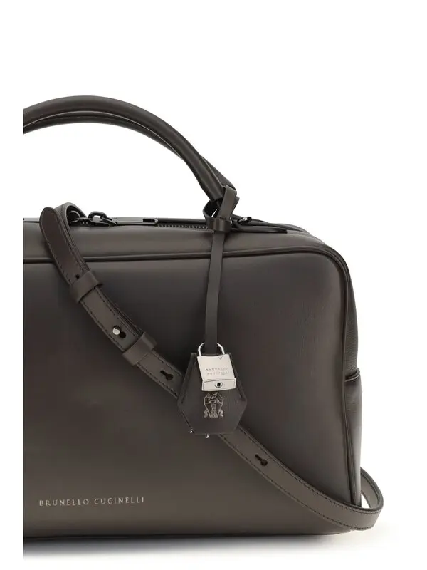 Brunello Cucinelli Boston Explorer Handbag - Brown