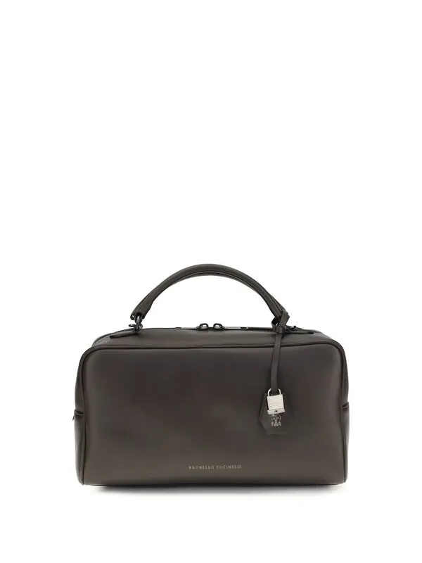 Brunello Cucinelli Boston Explorer Handbag - Brown