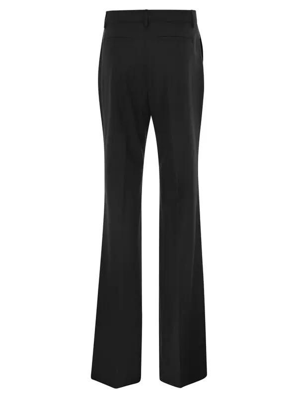 Sportmax Virgin Wool Flared Trousers