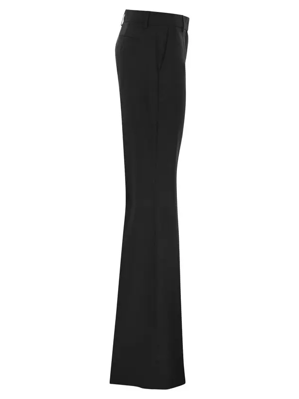 Sportmax Virgin Wool Flared Trousers