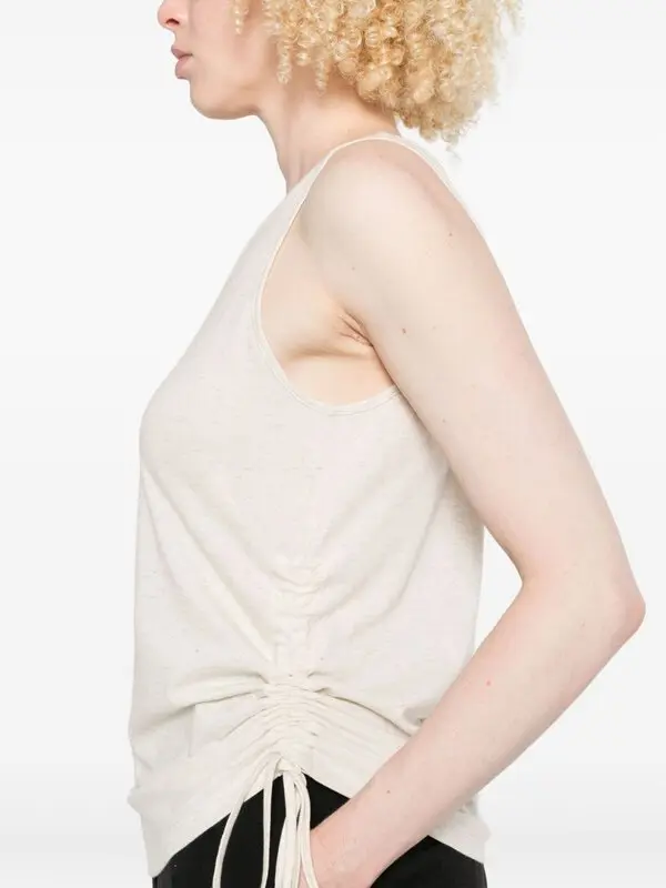 Fendi Sleeveless Embroidered Cotton-blend Tank Top - Multicolor