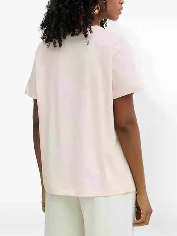 TWINSET Embroidered Logo T-shirt - Pink