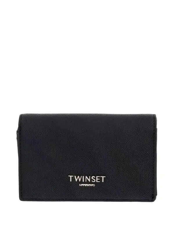 TWINSET Logo-lettering Wallet - Black