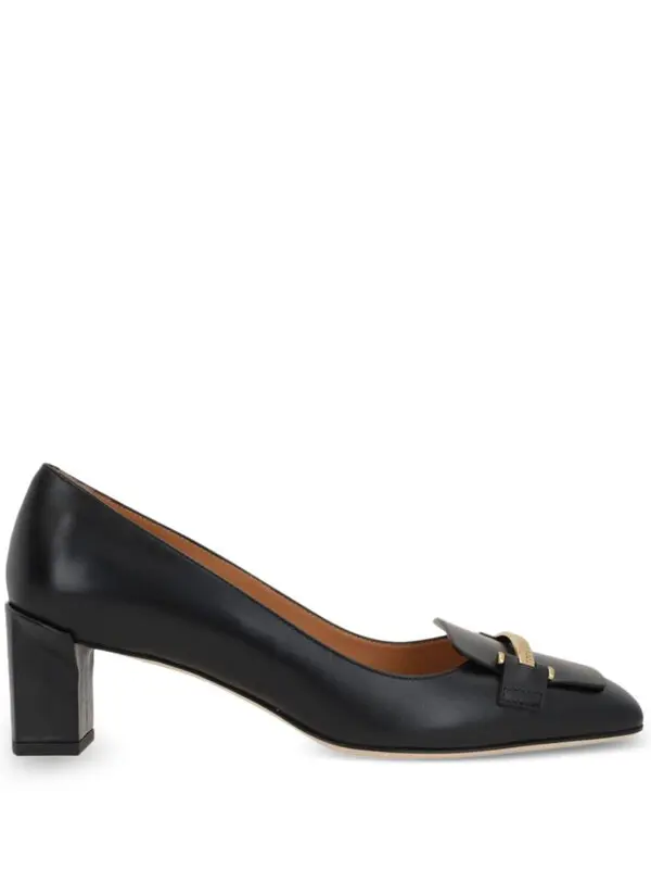 TOD'S Leather Block Heel Pumps - Multicolor