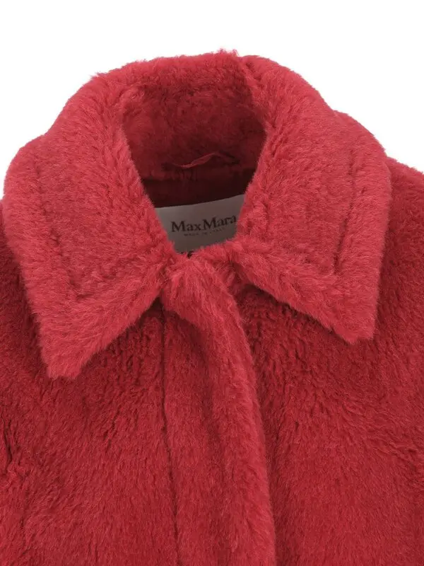 Max Mara Red Fur Coat - Multicolor