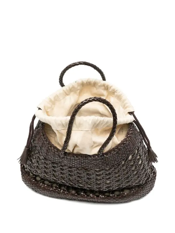 Dragon Diffusion Woven Leather Tote Bag
