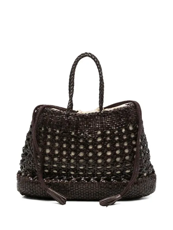 Dragon Diffusion Woven Leather Tote Bag - Multicolor