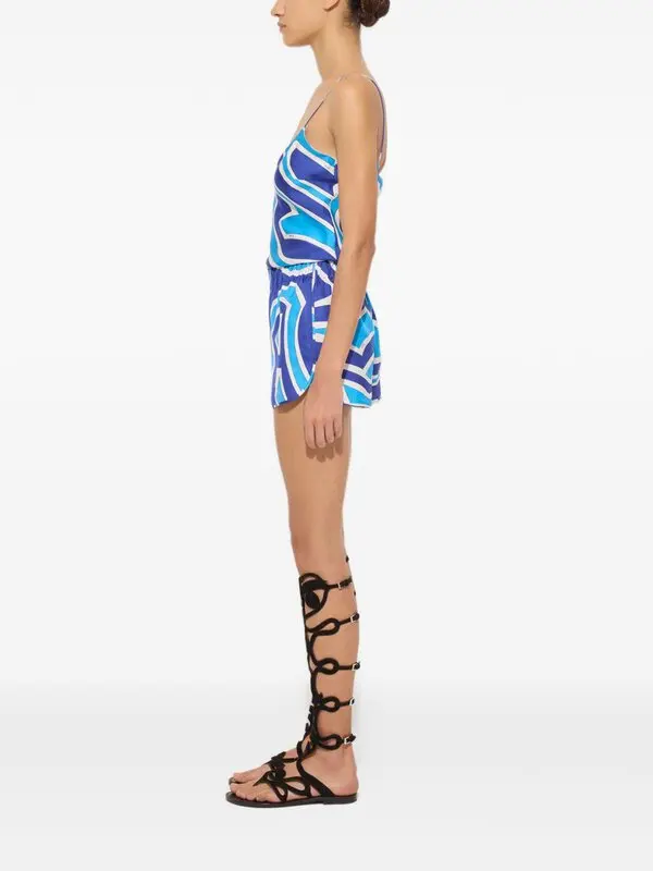 Emilio Pucci Printed Silk Shorts