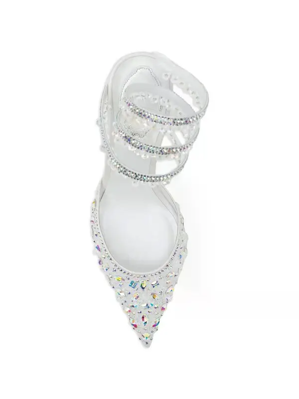 Rene Caovilla 80mm Crystal-embellished Pumps