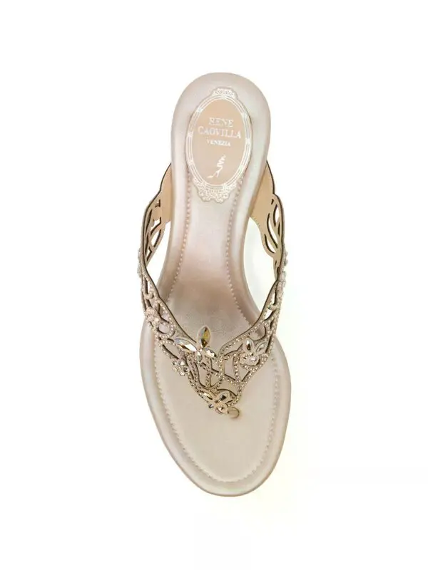 Rene Caovilla 60mm Crystal-embellished Sandals