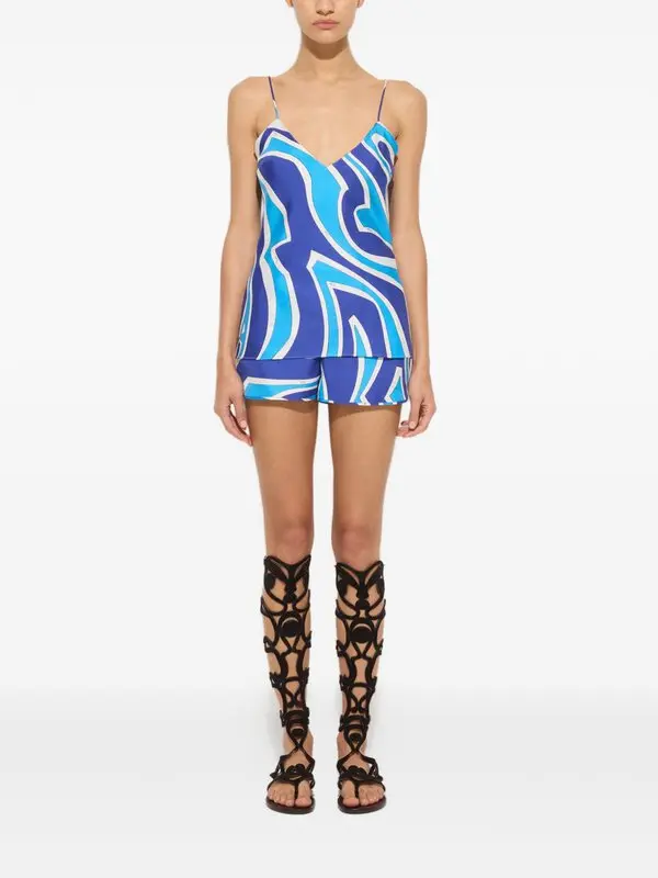 Emilio Pucci Printed Silk Camisole