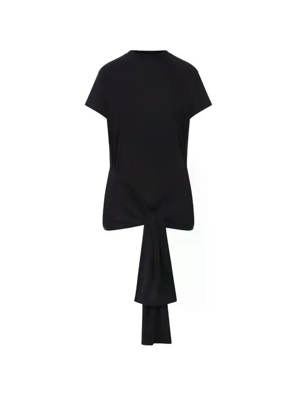 TOTEME Belted Draped T-shirt - Black