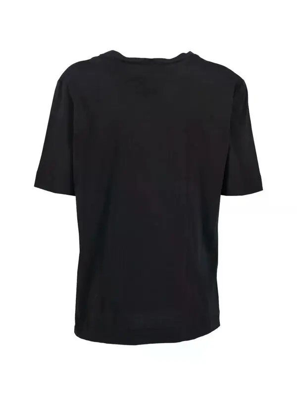 Moschino Logo And Heart Motif T-shirt - Black