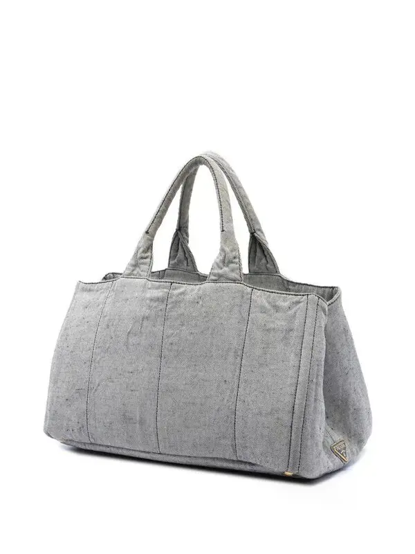 Prada Large Canvas Canapa Logo Satchel