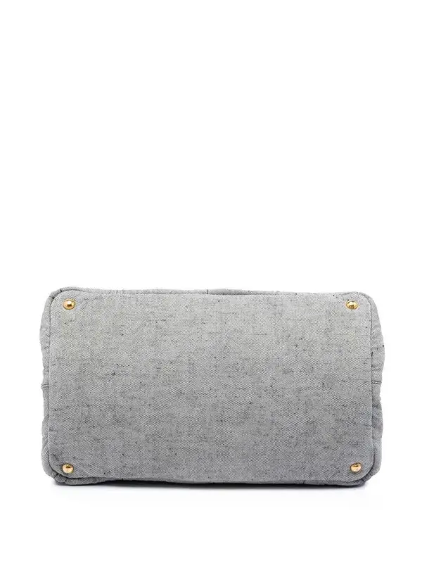 Prada Large Canvas Canapa Logo Satchel