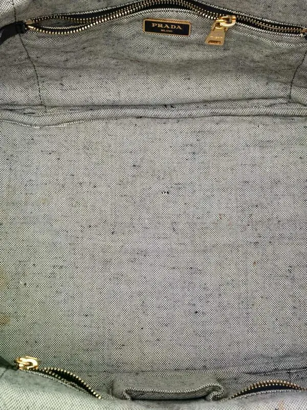 Prada Large Canvas Canapa Logo Satchel
