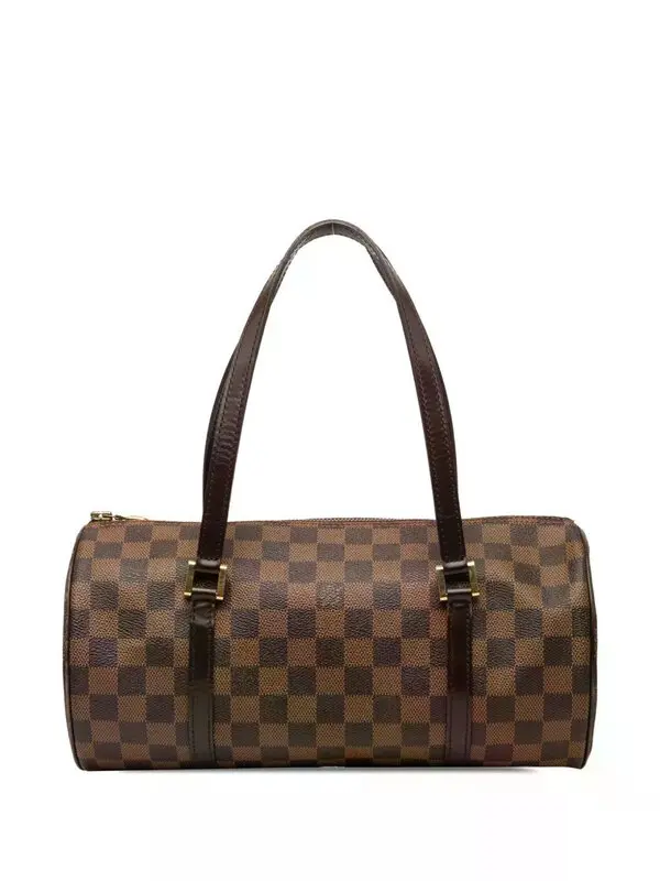 LOUIS VUITTON Damier Ebene Papillon 30 Handbag - Brown